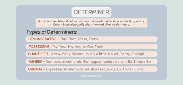What Is a Determiner? Types and Examples (with Worksheet)